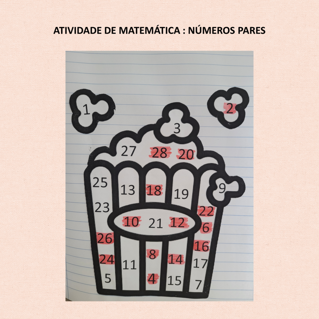 Atividade De Matemática Números Pares Clécia Teixeira