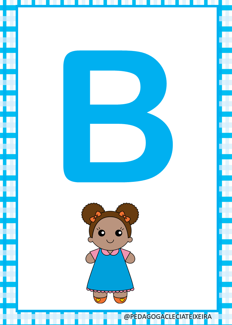 Alfabeto de parede para imprimir - Clécia Teixeira