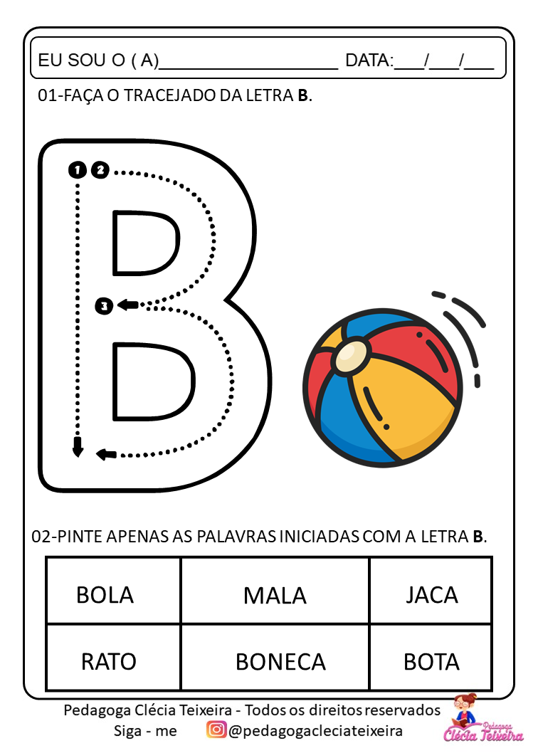 Alfabeto pontilhado para imprimir - Clécia Teixeira