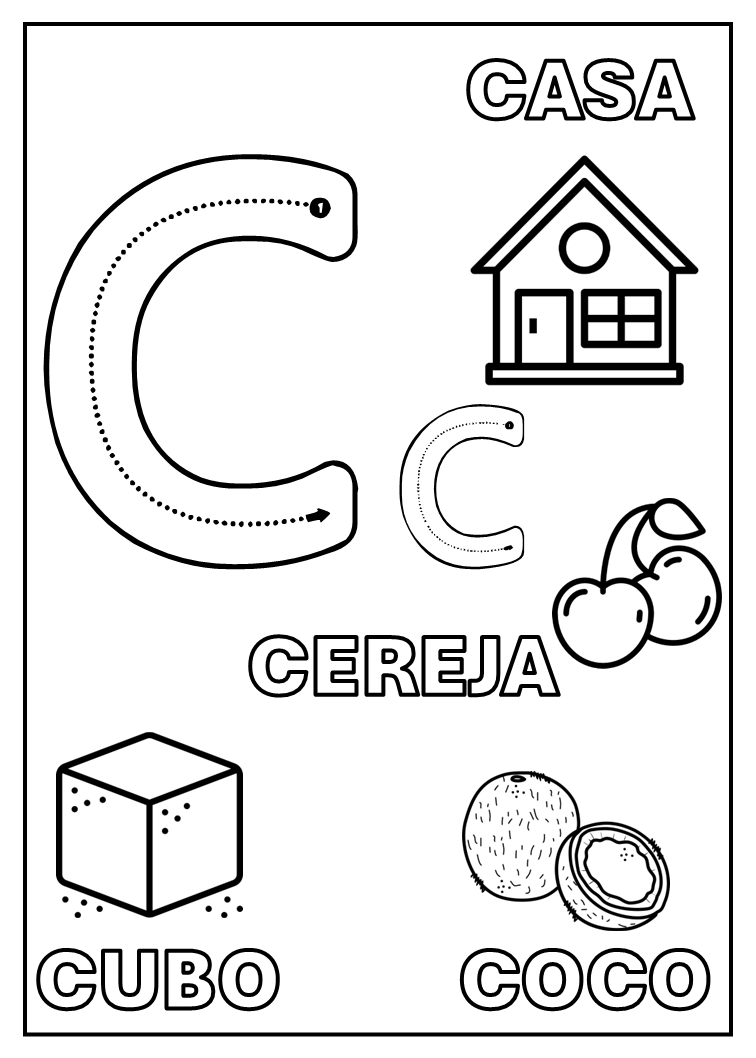 Atividades com Tracejado e palavras Em PDF - Clécia Teixeira