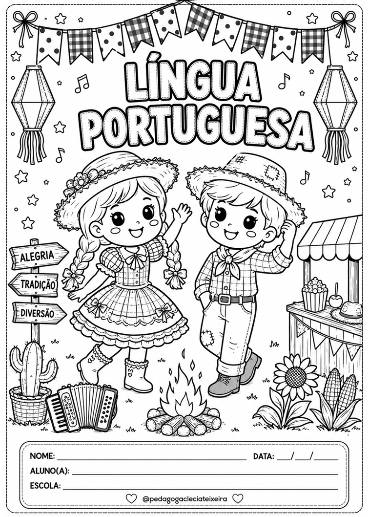 Capas temáticas festa junina gratuitas - Clécia Teixeira